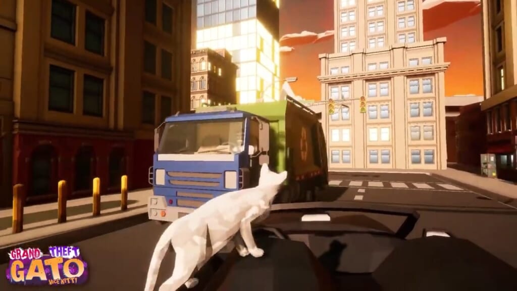 ネコ犯罪アクションゲーム『Grand Theft Gato: Vice Kitty』開発中。ニャらず者または警察キャットとなって危険な街を ...