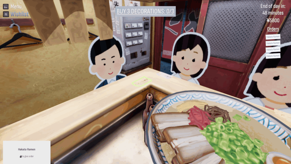 『Ramen Shop Simulator』の体験版が配信。ラーメン屋として‟心を満たす一杯”を作る経営ゲーム