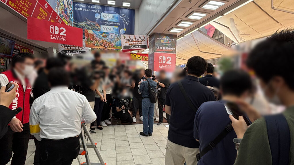 【スイッチ2】抽選に当選した強者が集まる家電量販店の熱気を現地からお届け