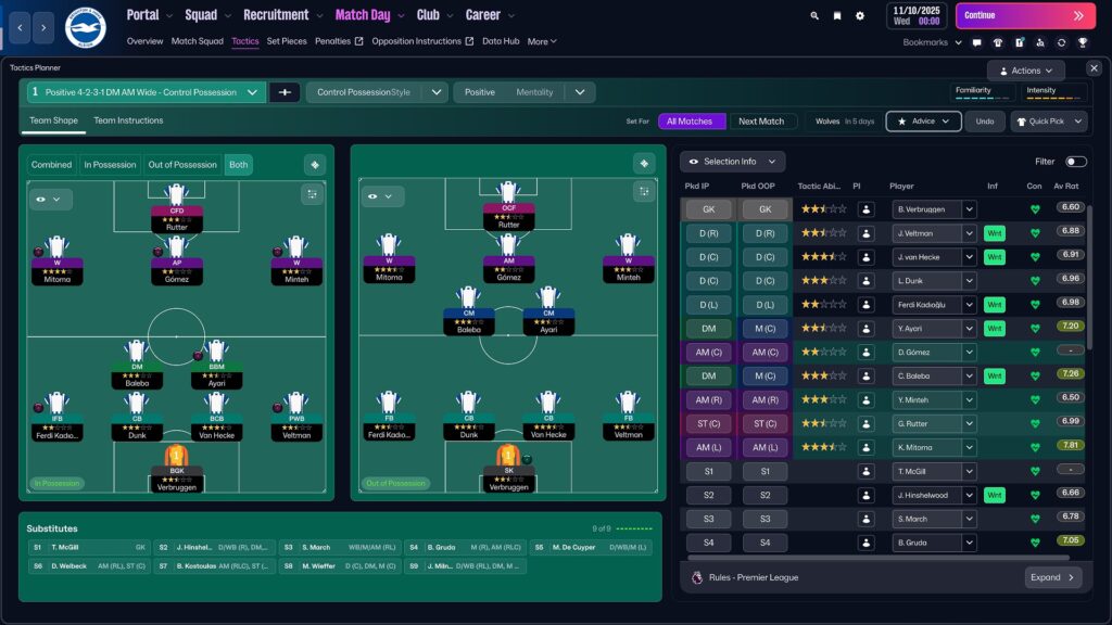 圧倒的なデータ量を誇る『Footballl Manager 26』。コーチ陣のサポート体制も充実しまくり