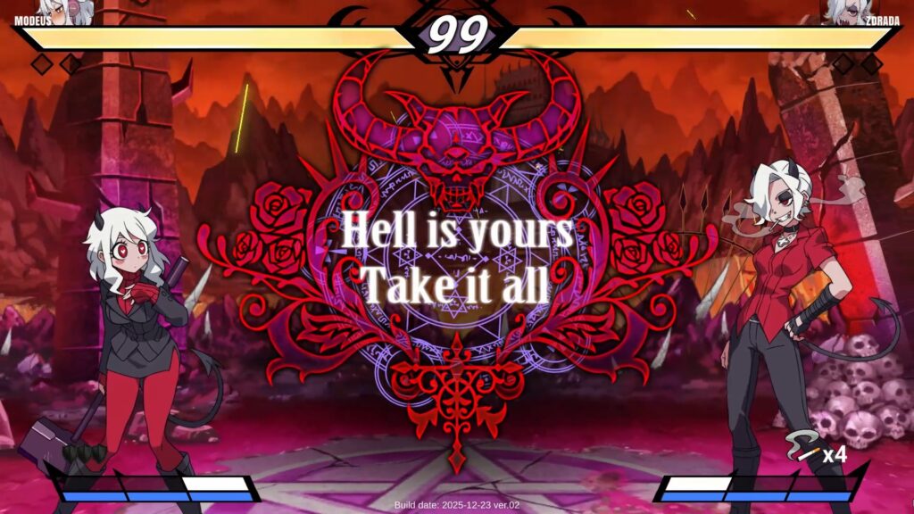 『Helltaker』二次創作格闘ゲーム『Hellversus』の無料体験版がitch.ioにて12月25日14時に公開
